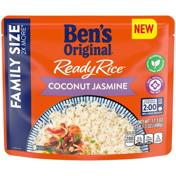 BEN'S ORIGINAL™ READY RICE™ Coconut Jasmine Family Size | Ben's Original